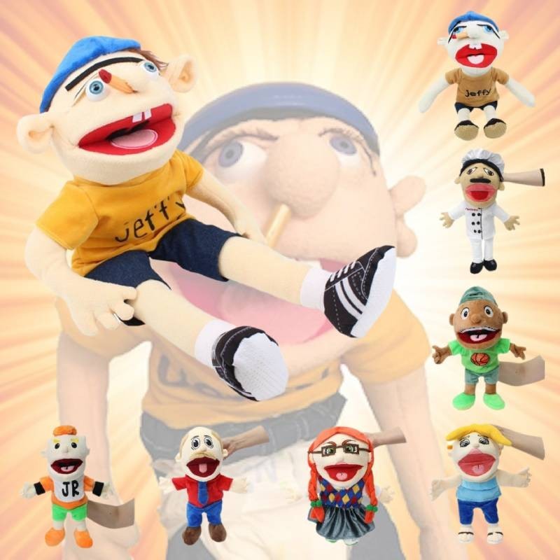 Plush Jeffy Cartoon Hand Puppet For Kids Interactive Play Storytime Fun ...