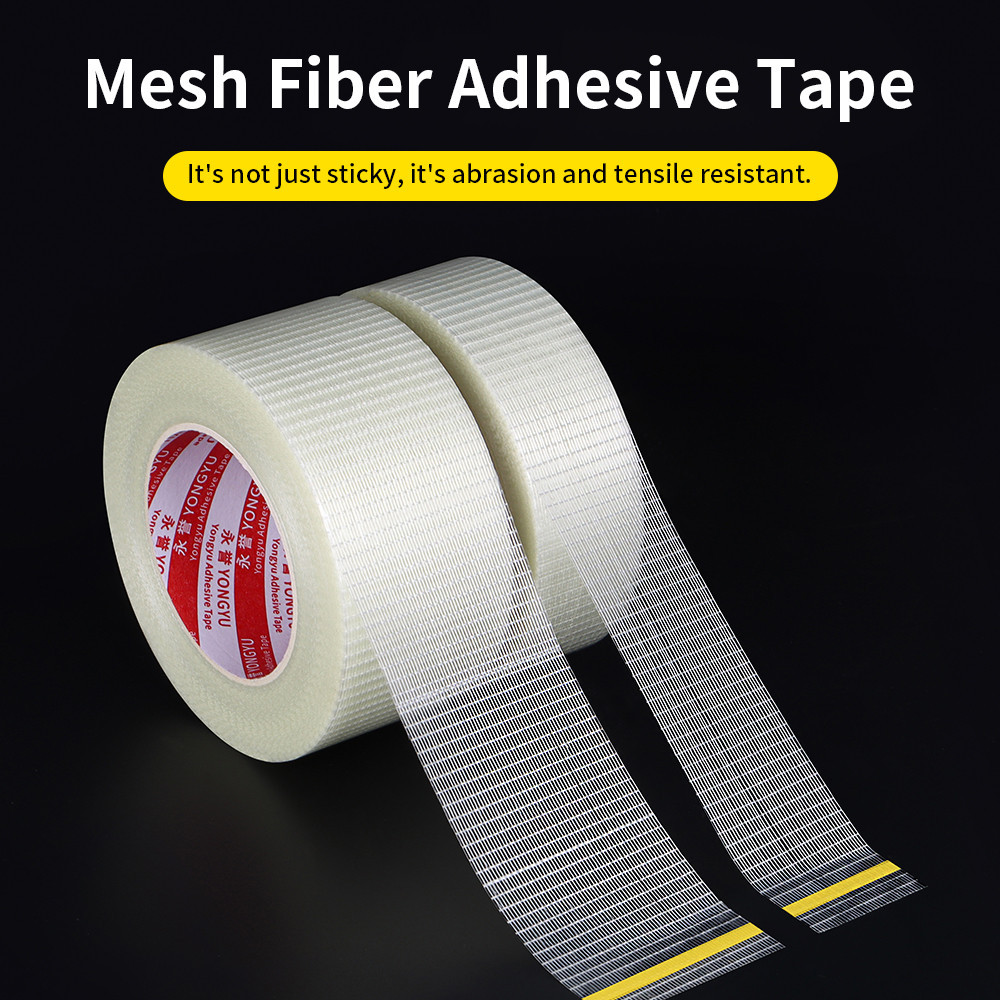 High Viscosity Transparent Grid Fiber Tape High Sticky Reinforced Self ...