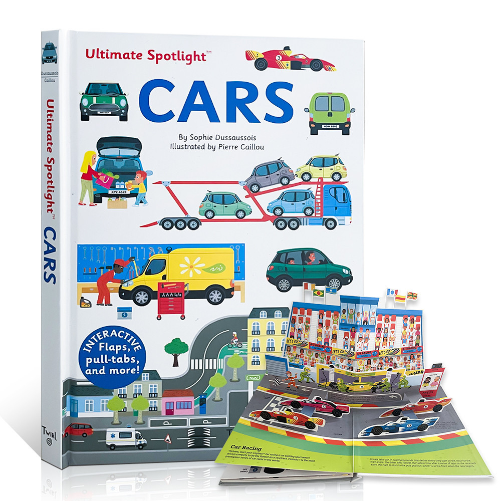 Ultimate Spotlight: Cars Flap Books Interactive picture 3D book for ...