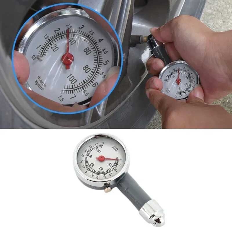 Tire Gauge Manometer Para Sa Car Auto Motorcycle Truck Bike Dial Meter ...