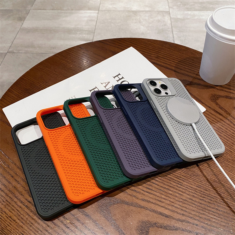 New Mesh Heat Dissipation Ultra-Light Phone Case for IPhone 15promax 11 ...