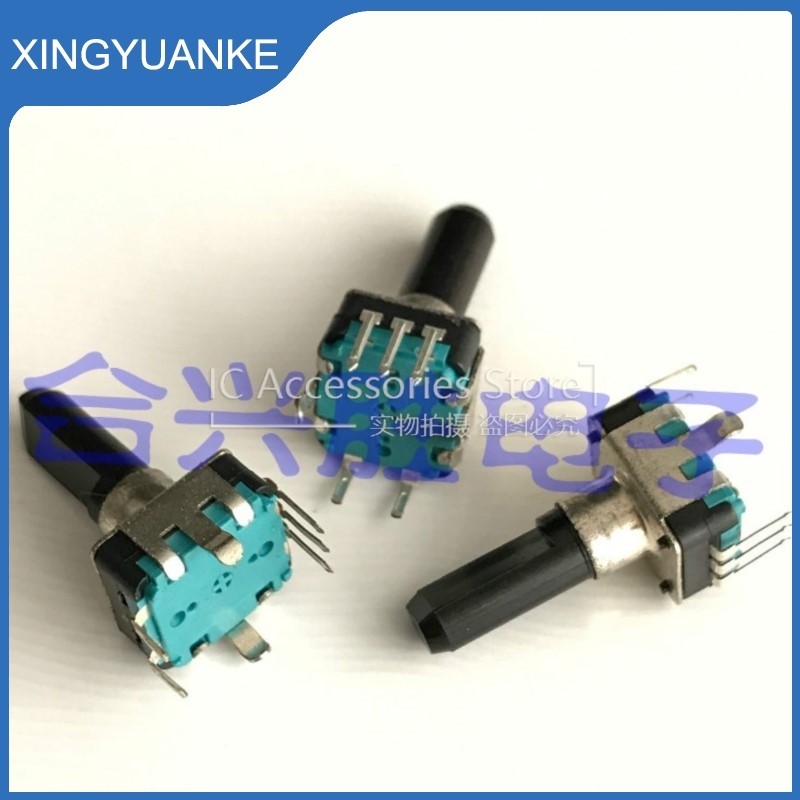 2Pcs/Lot Rotary Encoder With Switch 24 Positioning Pulse Car Navigation Audio Volume ...