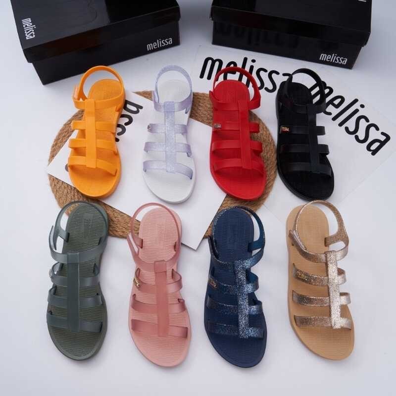 Ba Melisa 2024 Para Sa Kababaihan Melissa Jelly Shoes Flat e Strap ...