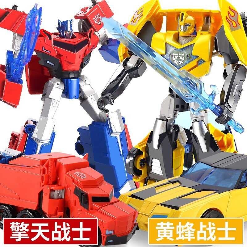 Shide Metamorphosis Toy 5 Animated Version: Optimus Prime, Wasp Warrior ...