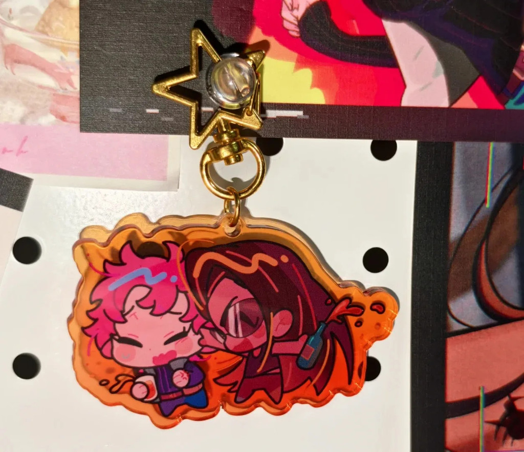 Alien Stage Anime KeyChain Women Key Chain for Men Key Ring Acrylic Car ...