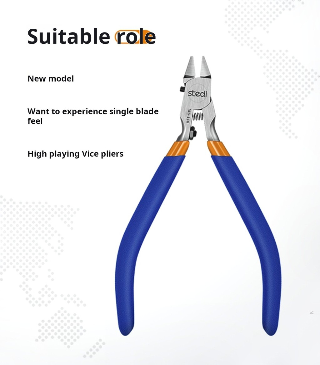 Single-edge Cutting Pliers Stedi MS-110 for Gundam Gunpla GK DIY Model Making Tool Dual Limit ...