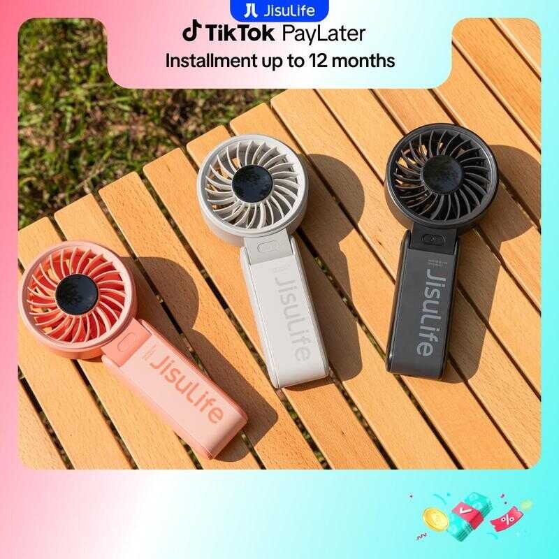 JISULIFE Handheld Life7 Mini Fan Portable Rechargeable Electric Fans ...