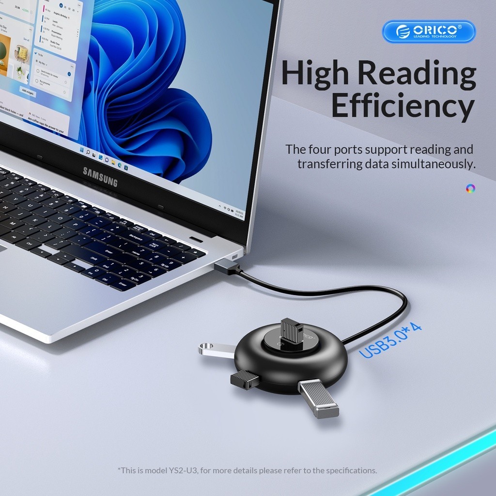 ORICO USB Hub 5 Ports Box Data Transmission Round Hub Multi-USB ...