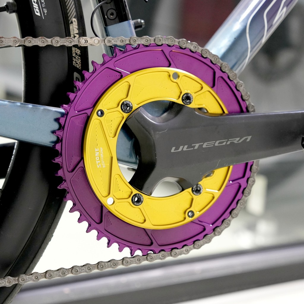 Stone 110bcd Round Chainring Aero for Shimano 105 R7100 UTR8100 DAR9200 ...