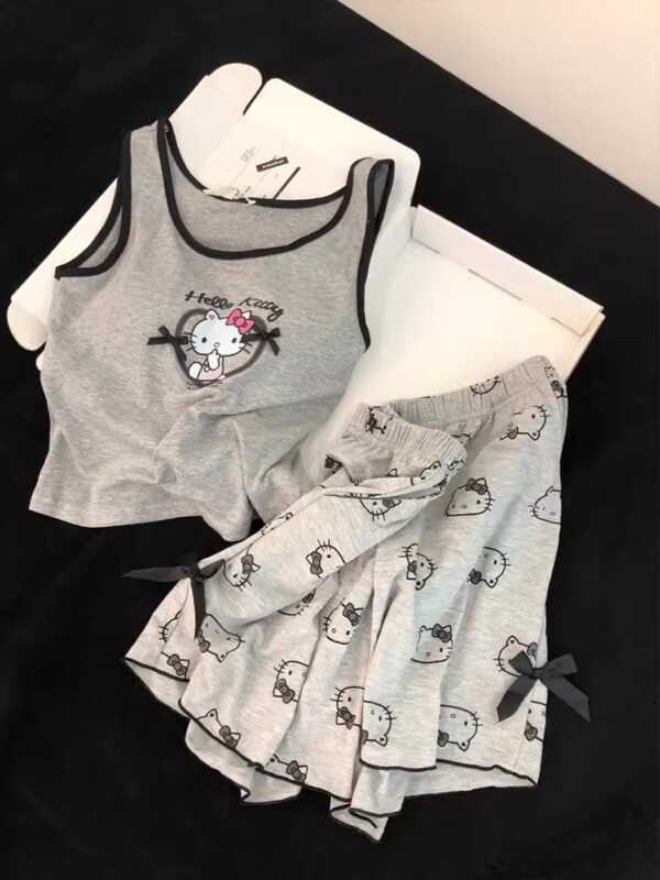 Kaarawan mga bagong babae ng Summer Hello Kitty ipininta ang suspender ...