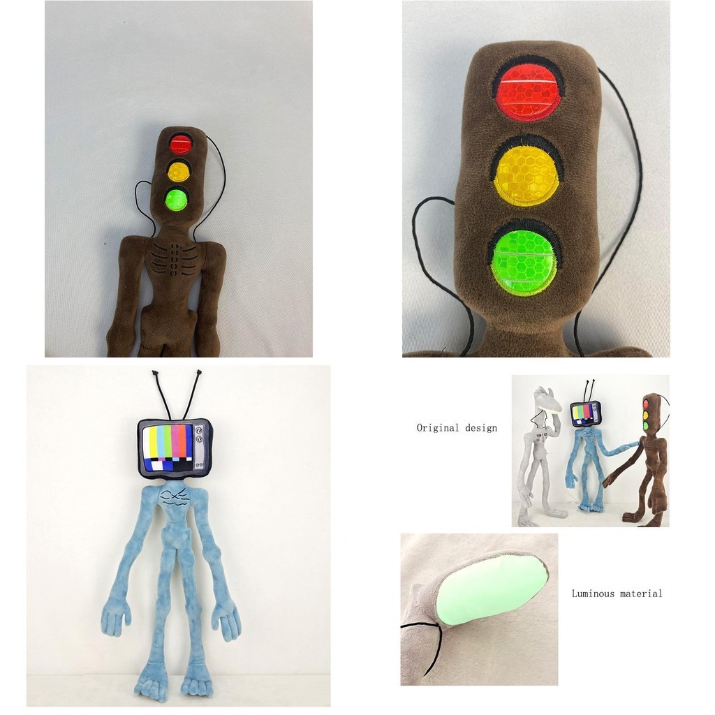 Anime 21" SCP Siren Head Plush Toy Bendable Doll Monster Horror Light ...