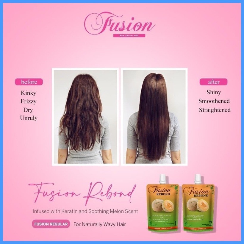 ♨ Fusion Rebond Set with Keratin Treatment 1&2 1250ml | Shopee Philippines
