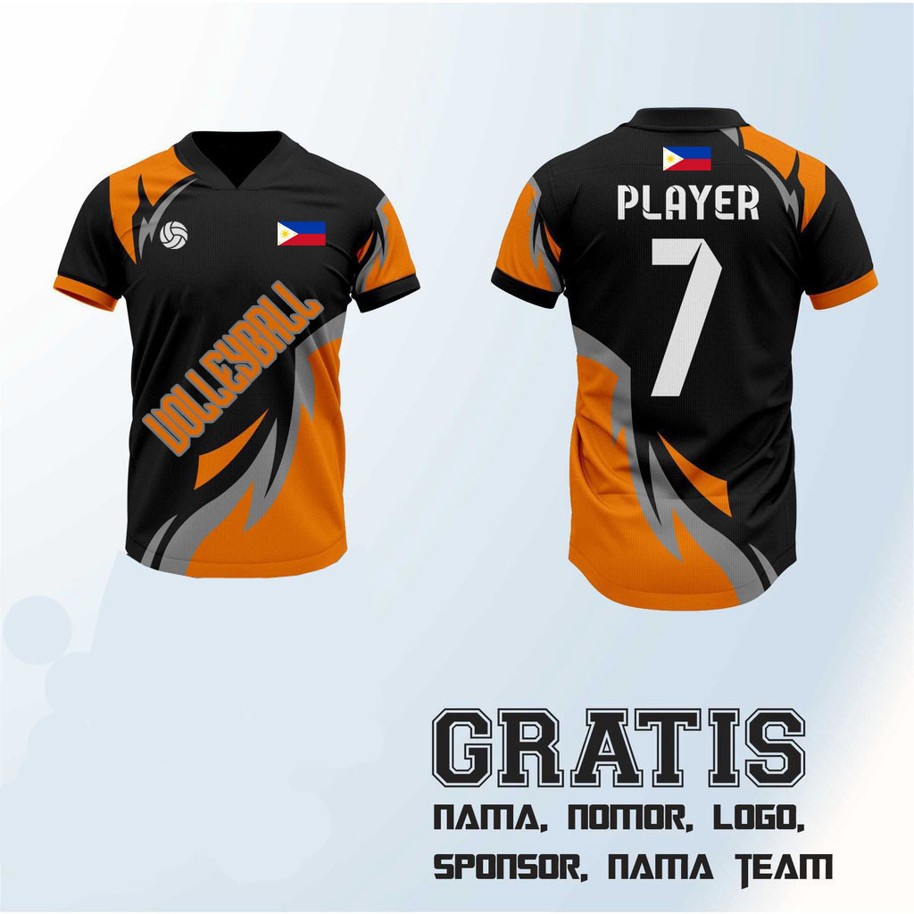 【Free Custom Name & Number】NEW! Volleyball Sublimation T shirt [NEW] VOLLEYBALL FULLY SUBLIMATED ...