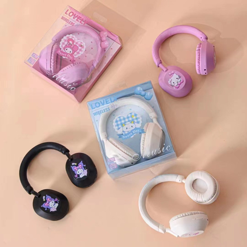 Sanrio Headset Cinnamoroll Hello Kitty Cute Cartoon High Beauty Girl's ...