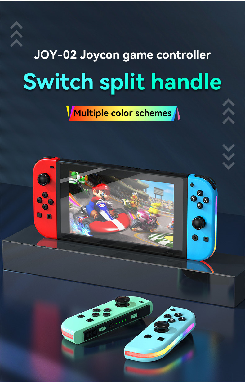Splatoon Wireless Control JoyCon Gamepad With RGB LED For Nintendo ...