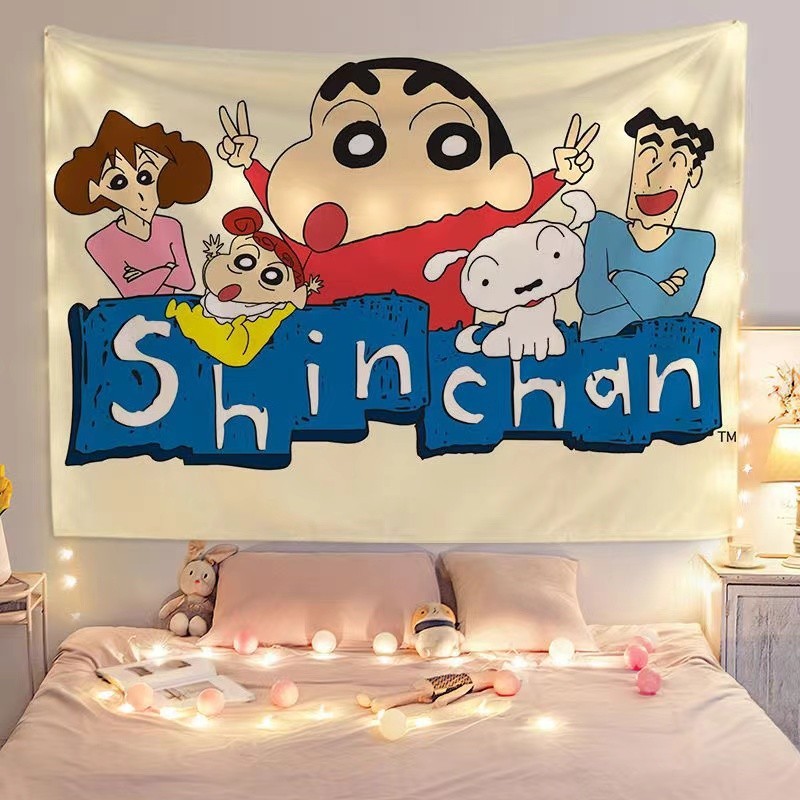 Crayon Xiaoxin Background Cloth Anime Surrounding Hanging Cloth Student ...