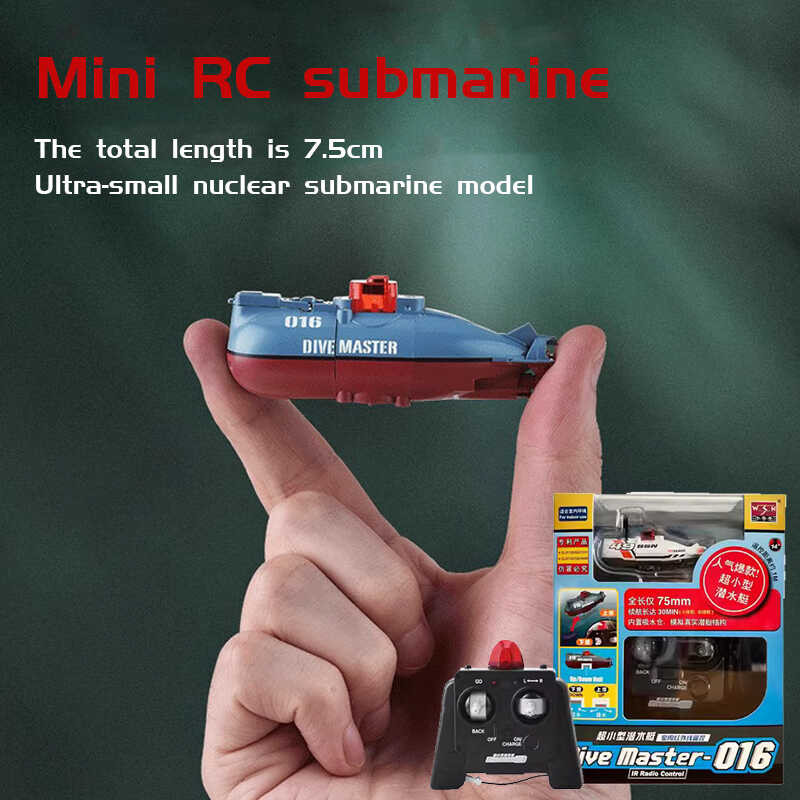 Rc 2.9Inch Mini Boat Submarine AGM Remote Control Boat Waterproof ...