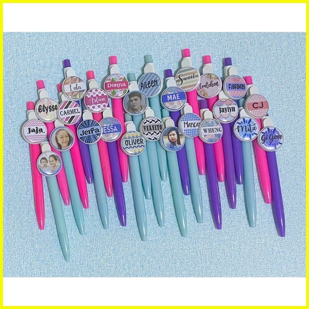 ☃ ☏ Personalized Button Badge Pen Ballpen | Shopee Philippines
