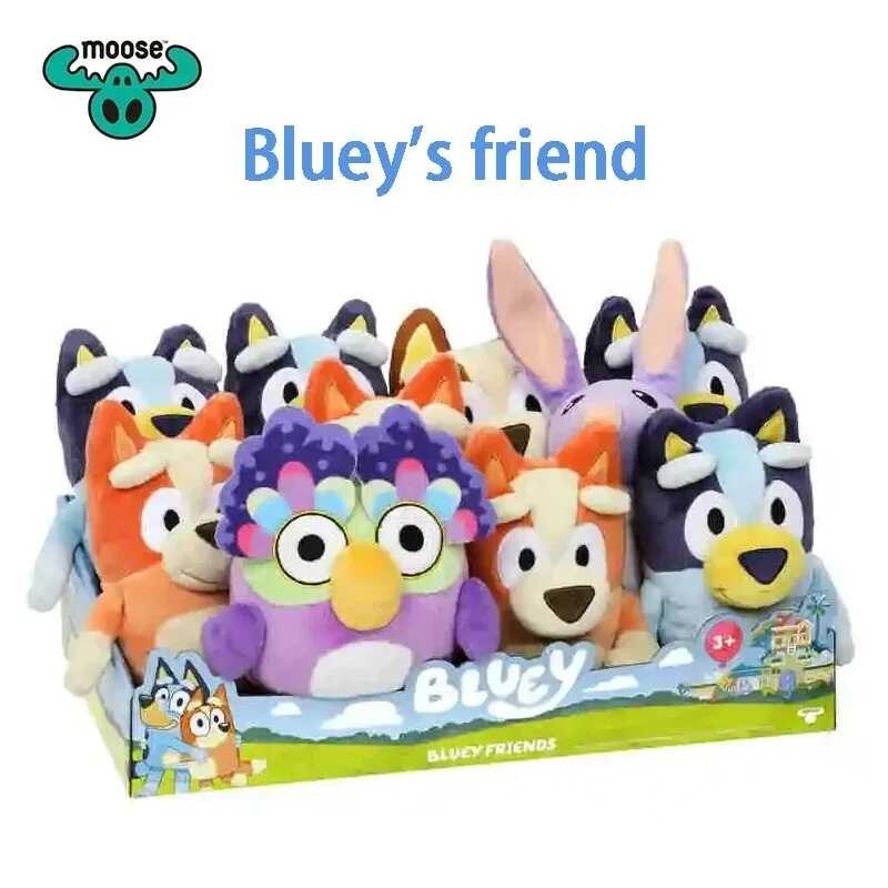 Genuine Bluey Moose Soft Bruy Dog Bingo Friend Chattermax Owl Toy ...