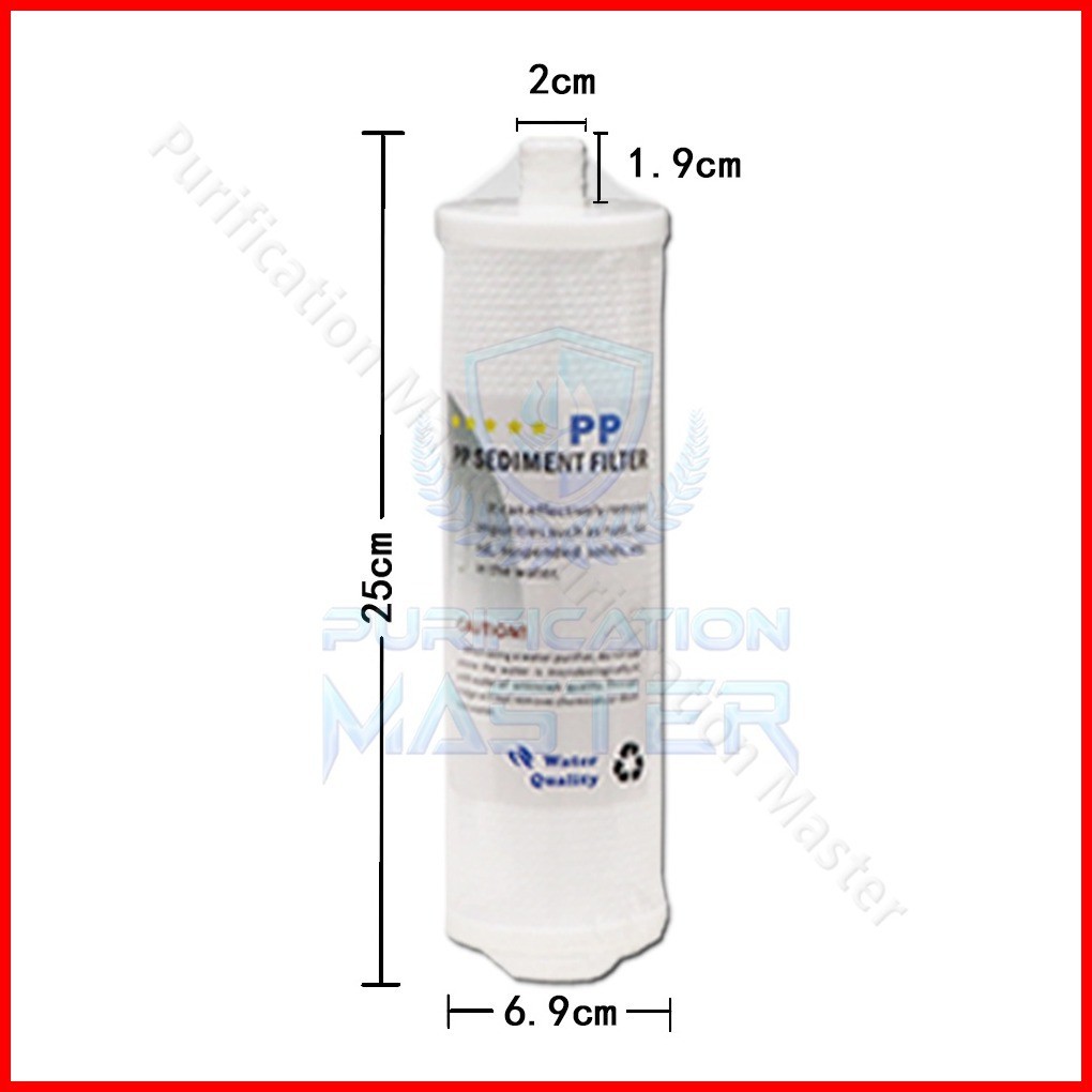 ♨ 10 Inch PP Sediment Filter Cartridge 3 Stage Water Filter Replacement ...