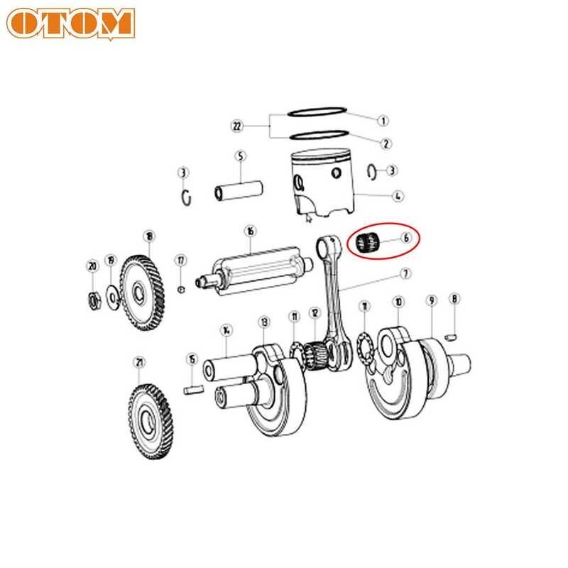 Д OTOM Motorcycle Radial Dt230 Mt250 2 Stroke Off Road Engine Parts Dt ...