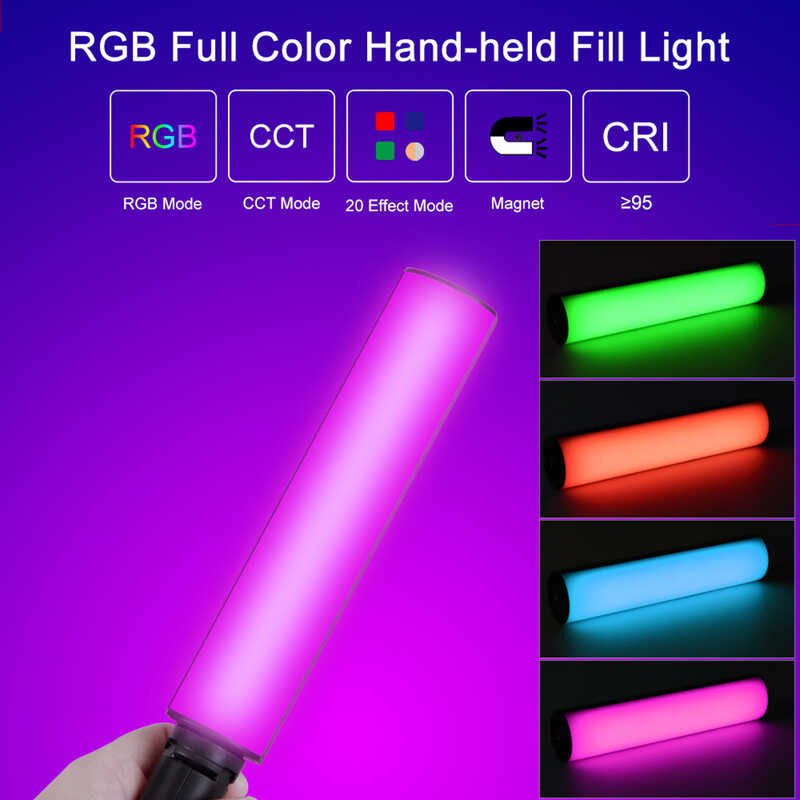 Stick Fill Handheld W200 RGB Video Tripod 2500-8500K Dimmable Tube Live ...