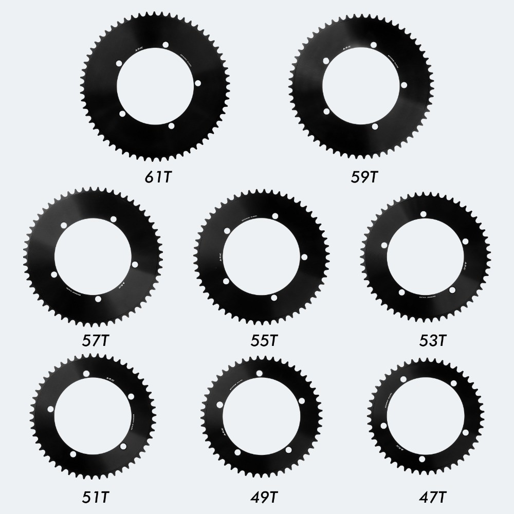 DJC 144BCD Round Chainring Fixed Gear Fixie Track Bike 47T 49 51 53 55 ...