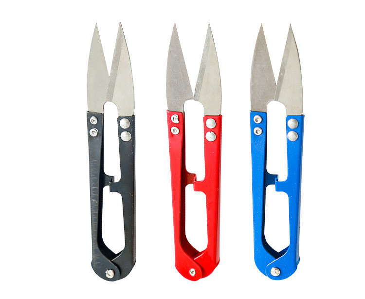 U-shaped color trimming scissors home yarn scissors cross stitch ...