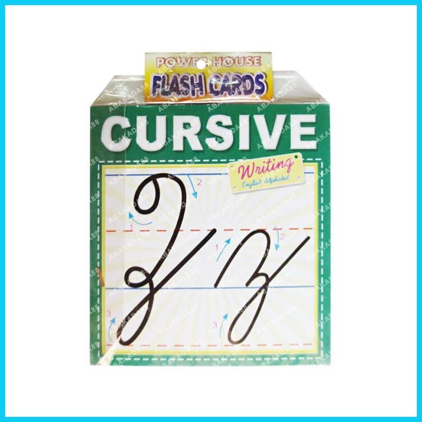 § Cursive Writing English Alphabet Educational Flash Cards Big Size For ...