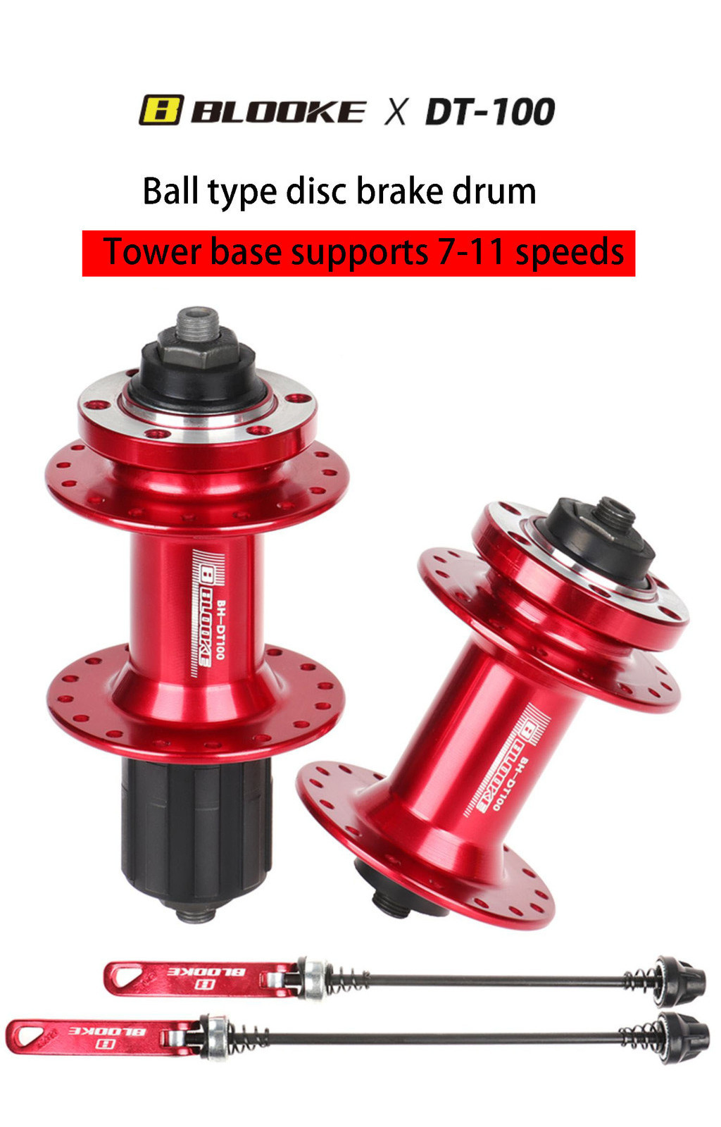 BLOOKE Original hubs 36 holes Hub Ball Bearing Hub MTB Bike Hub Disc Brake 8/9/10/11 Speed Front ...