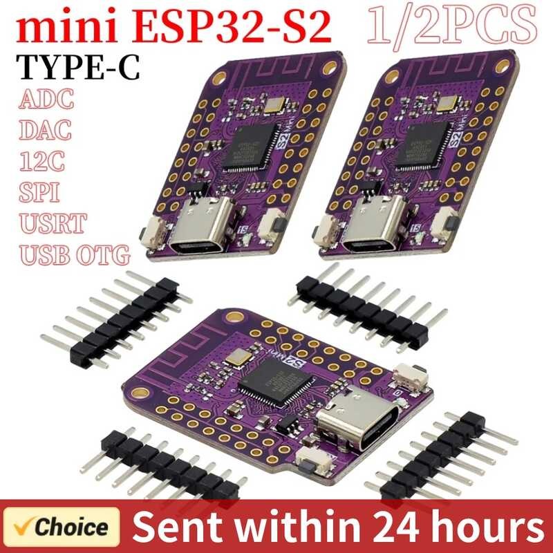1/2Pcs Esp32 S2 Mini WIFI IOT Board Based Esp32-S2fn4r2 Esp32-S2 4Mb ...