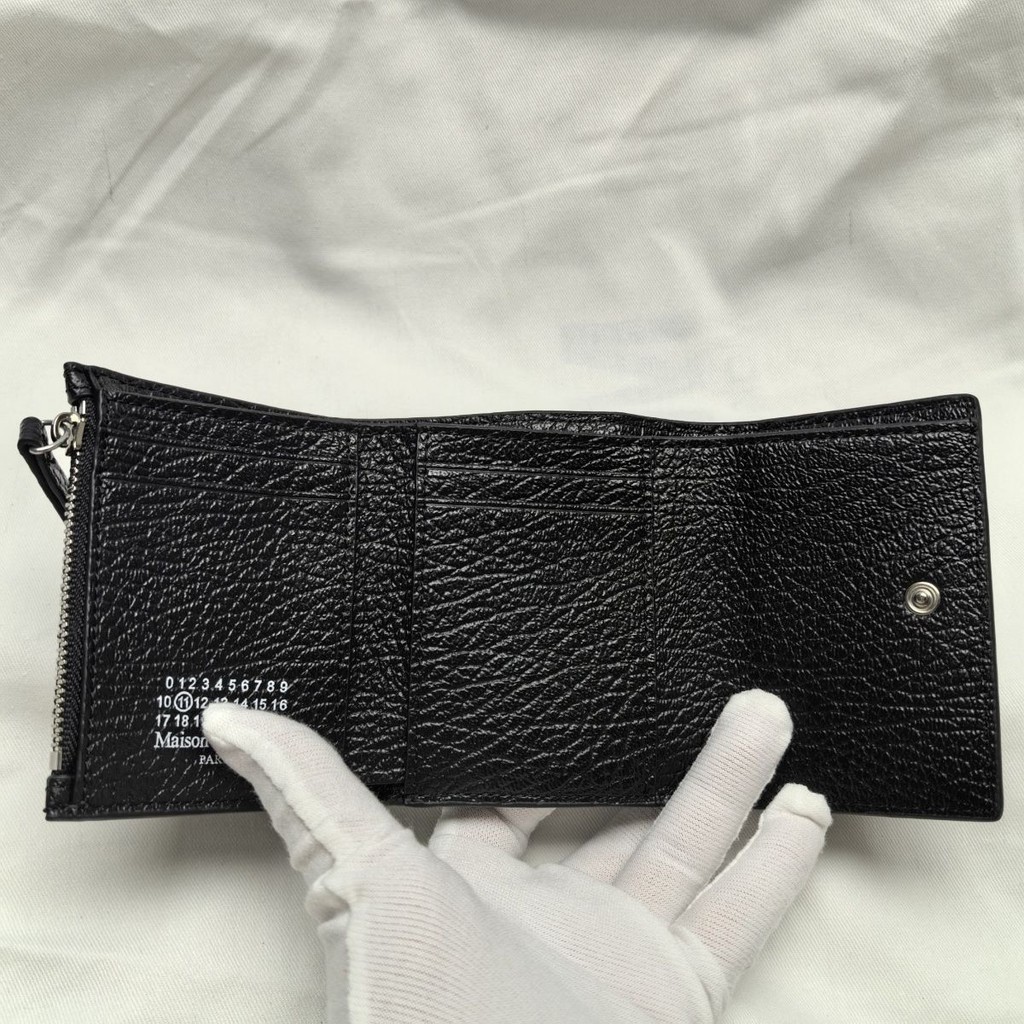Maison*Margiela2025 Flip Zipper Fold Three-fold Wallet 2025 New Short ...