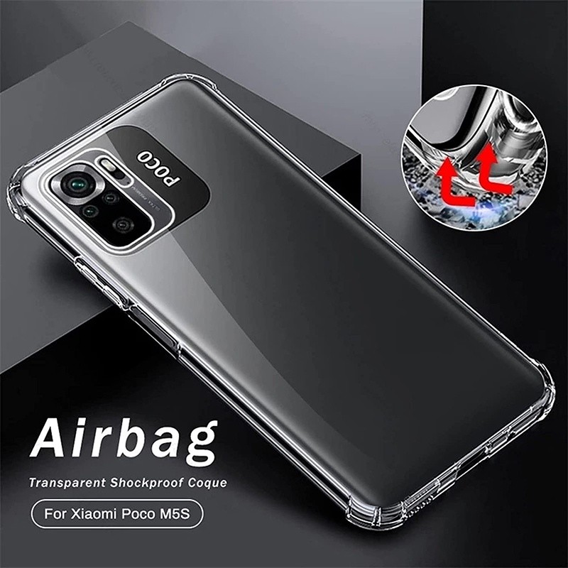 For Xiaomi Poco M5s M5 M4 5G Crystal Clear Cover Anti-Scratch ...