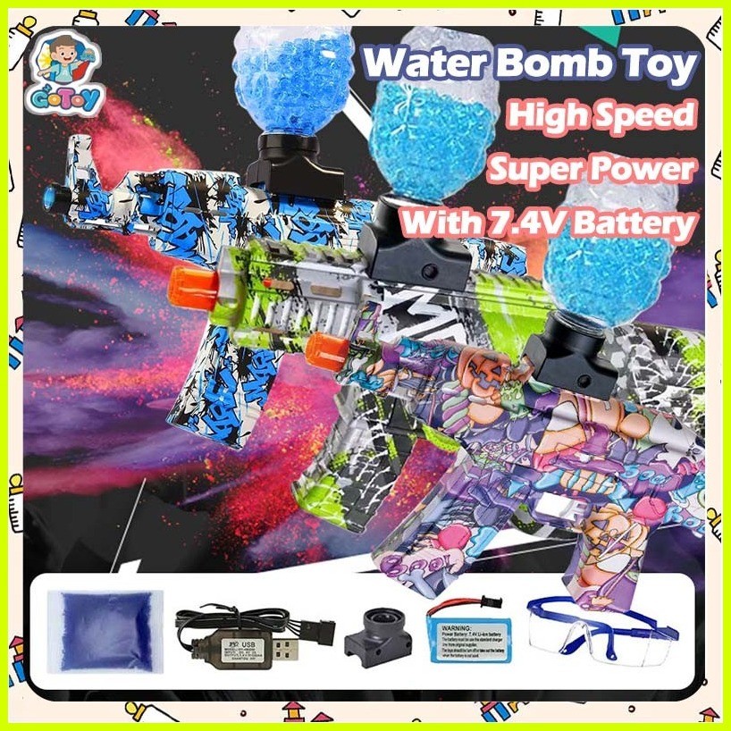 ⭐ ↑ Gel Blaster Toy Gun Automatic Blasters gun kids toys pistol Rechargeable blaster gun boy ...