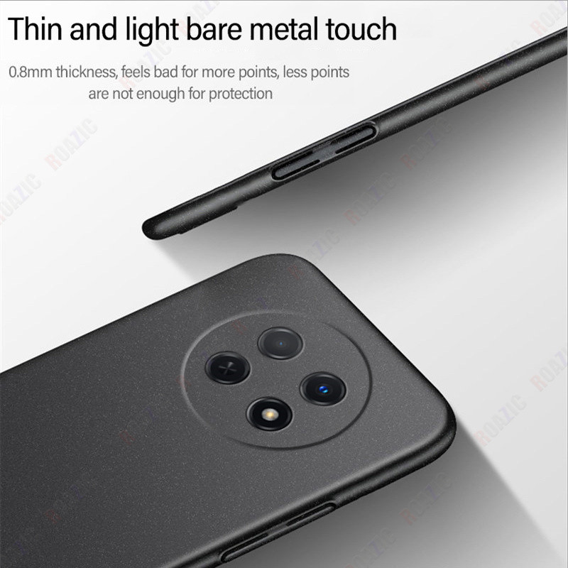 For Huawei Nova Y91 Phone Case Hard Sandstone Plastic Slim Cover Anti ...