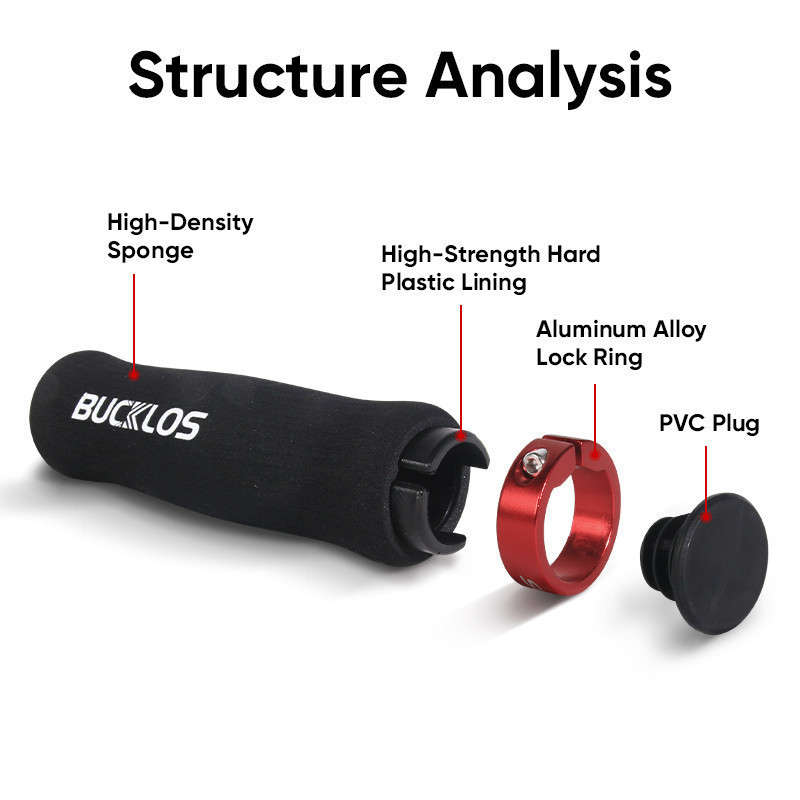 BUCKLOS Handle Grip for Mtb High Quality Sponge Bike Anti-slip Hand ...