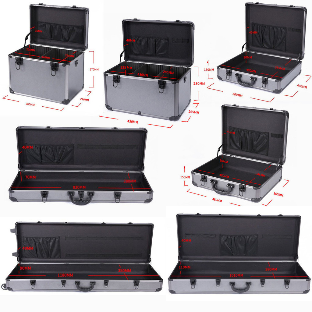 Aluminum Long Large-Capacity Toolbox Storage Box Instrument Equipment ...