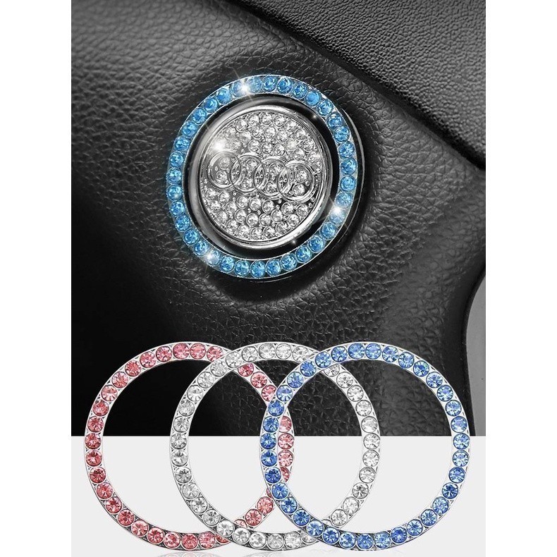 Ford Diamond inlay One click start button Car Ignition switch Sticker ...