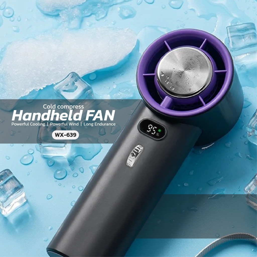 Handheld Fan, Portable Cooling Fan, Cold Compress Handheld FAN, Model ...
