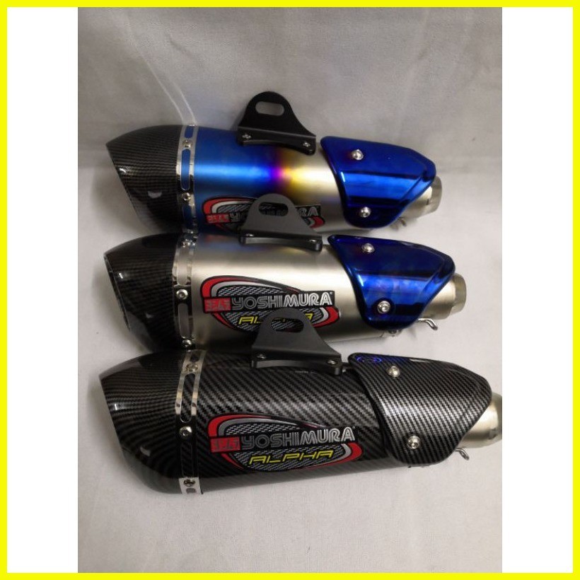 YOSHIMURA alpha Inlet Universal Moto Exhaust Muffler pipe Canister pipe ...