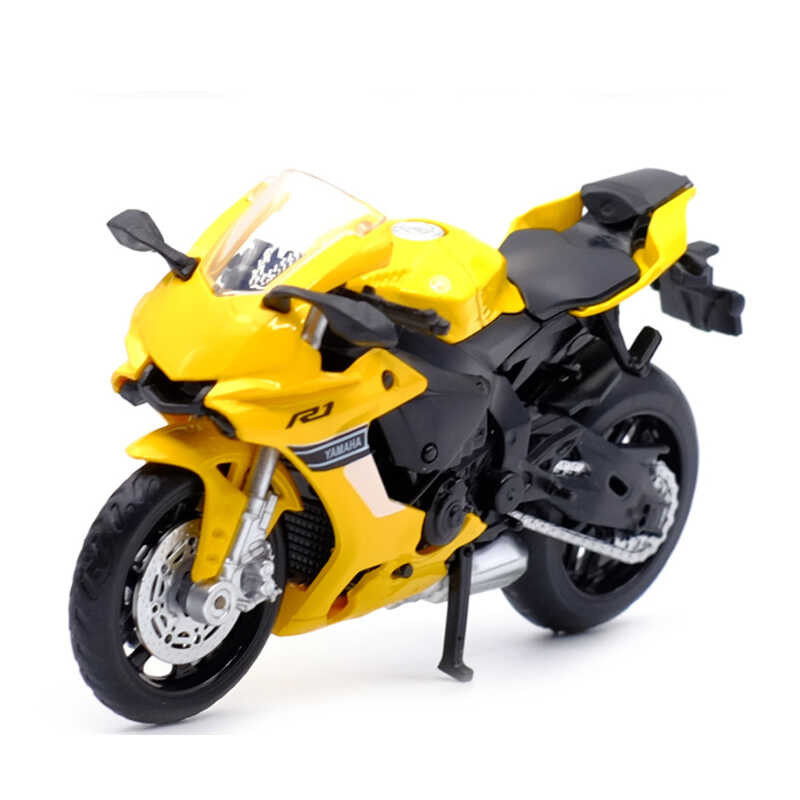 A 1/18 Yamaha Yzf-R1 Toy Motorcycle Diecast Metal Miniature Vehicle ...