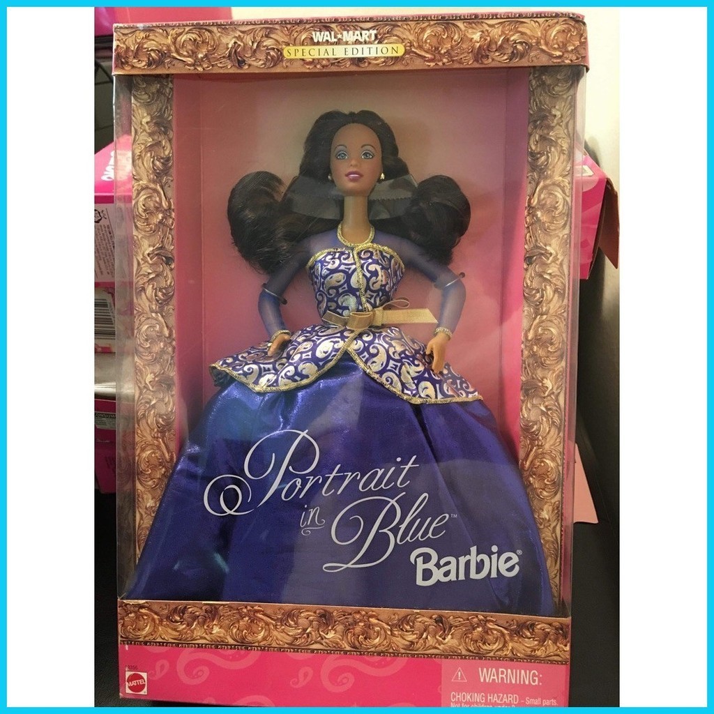 ∈ ⚽︎ ஐ Portrait in Blue Barbie Doll 1997 Mattel 19356 Walmart Special ...