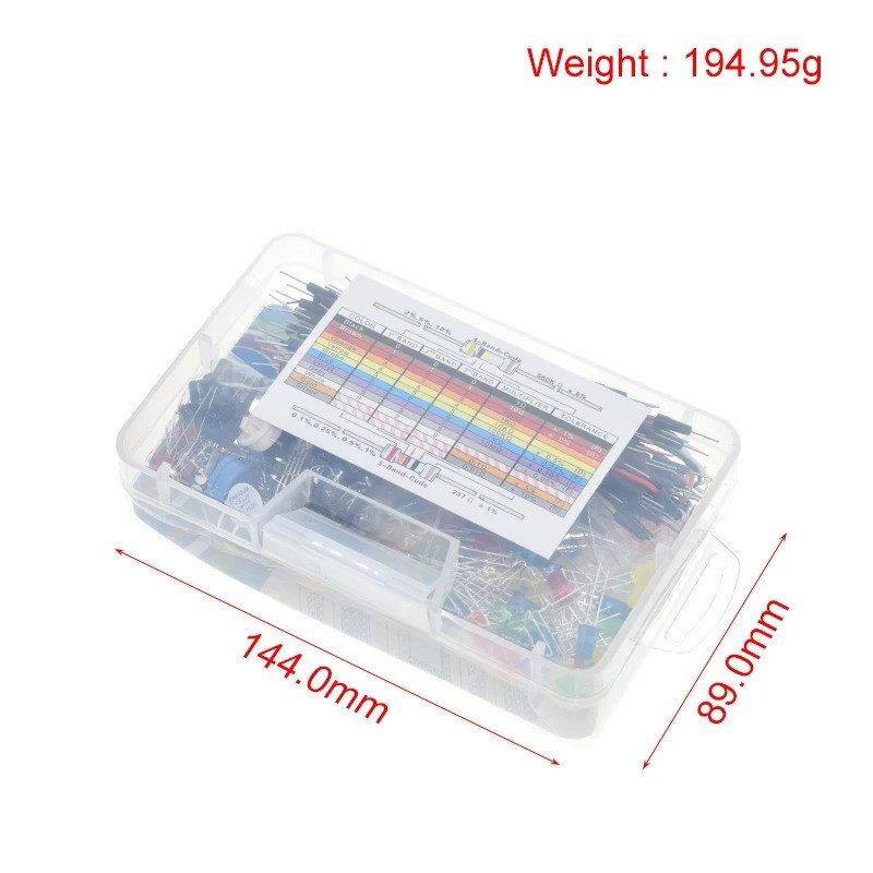 UNO R3 Development Board Learning Kit Parts Pack with LED Light 400 ...