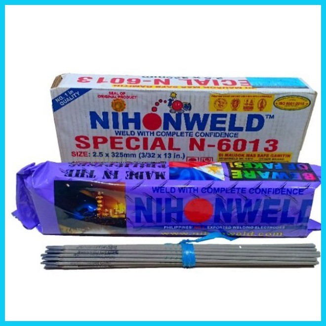 ∈ ۩ 5 Kilos (250 pcs Rod) Nihonweld Special N-6013 Welding Rod 2.5mm x ...