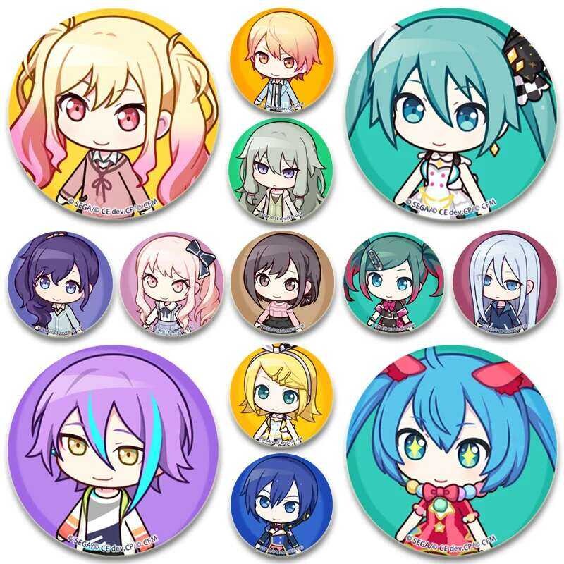 Project Sekai Pins Q-version Cartoon Badge Asahina Mafuyu Kamishiro Rui ...