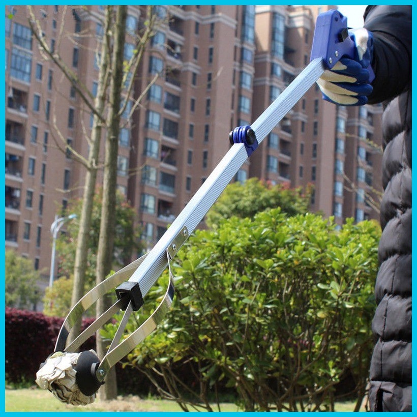 Foldable Reacher Long Arm Grabber Trash Litter Picker Garbage Pick-Up ...