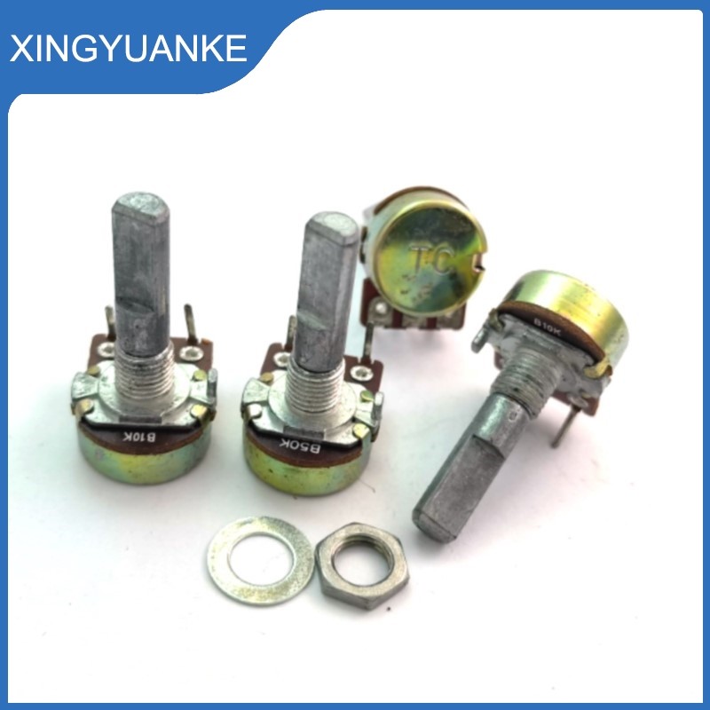 4PCS 148 Type Single Inner Bend Foot Potentiometer B10K B50K 3-Pin Half ...