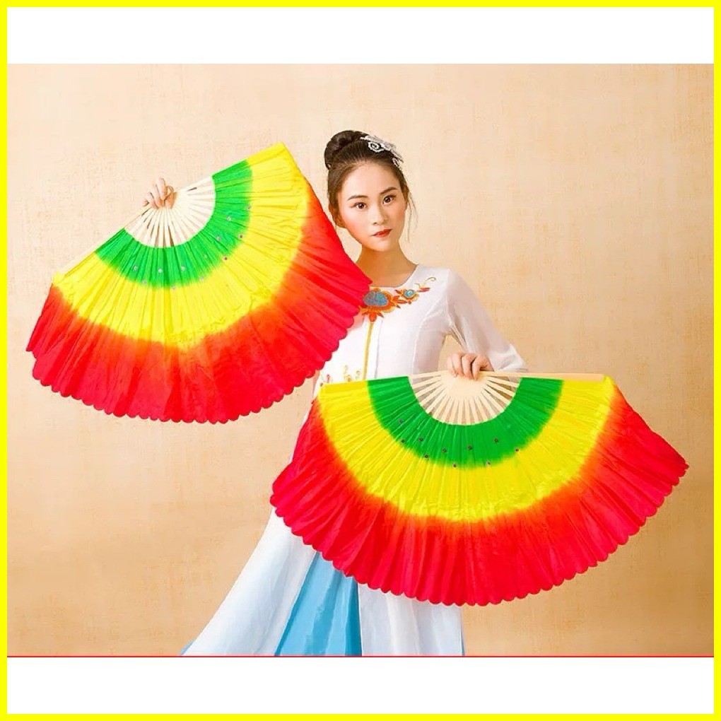 Long Fan extended fabric (dance props) Chinese Fan Dance Costume 31cm ...
