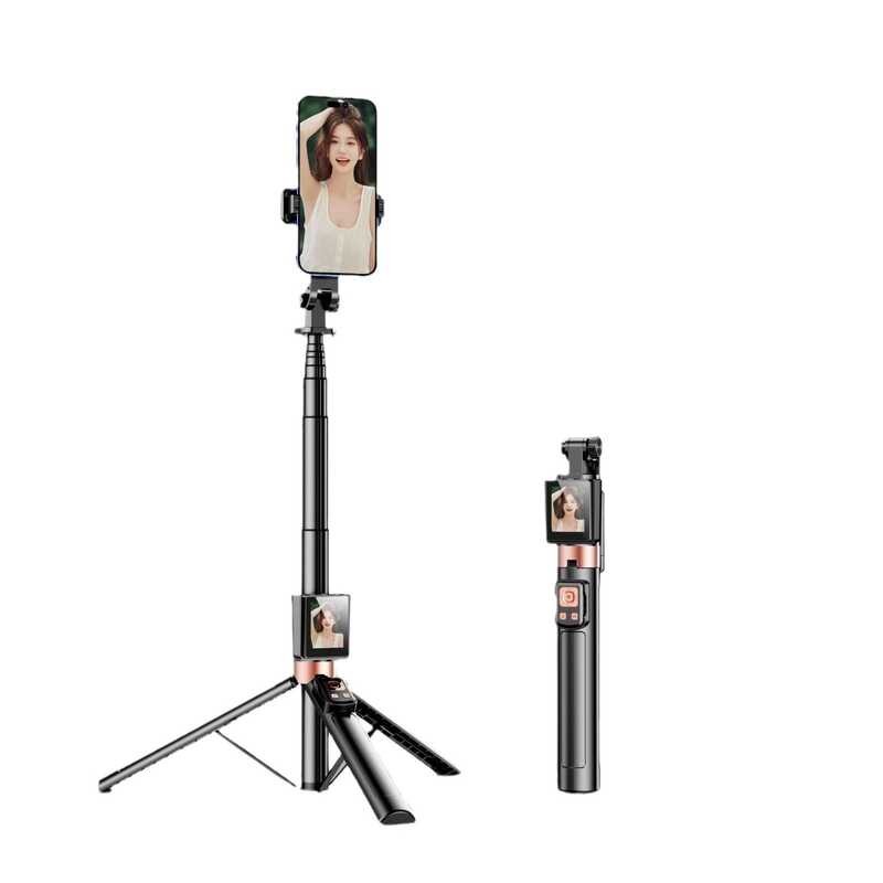 New screen projection selfie stick, floor standing tripod phone, real ...