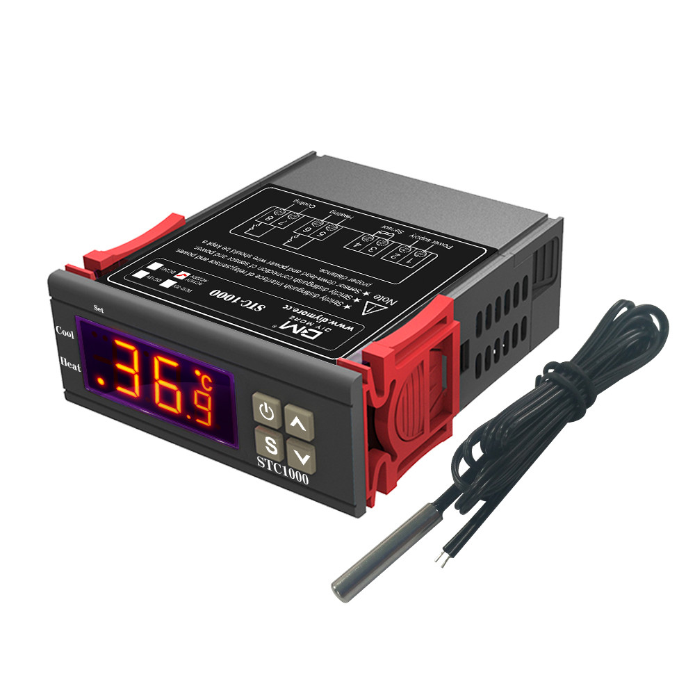 【24H】STC-3028 STC-1000 STC 3028 Incubator 220V Digital Temperature ...